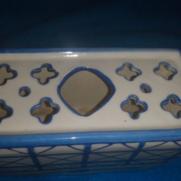 unbranded | Accents | Vintage Ceramic Flower Brick Vase | Poshmark